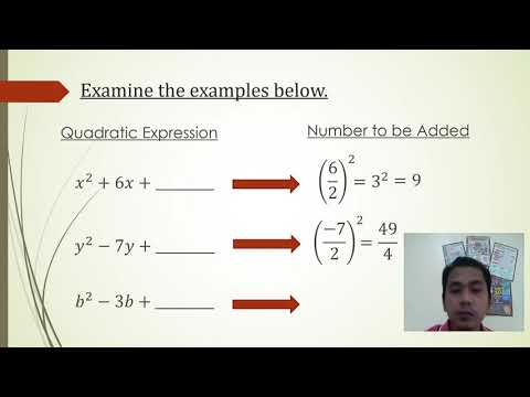 Determining the Constant that Must be Added to the Left Member to Make it a Perfect Square Trinomial