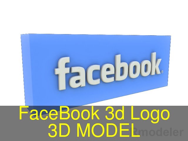 FaceBook 3d Logo 3D Model - FlatPyramid