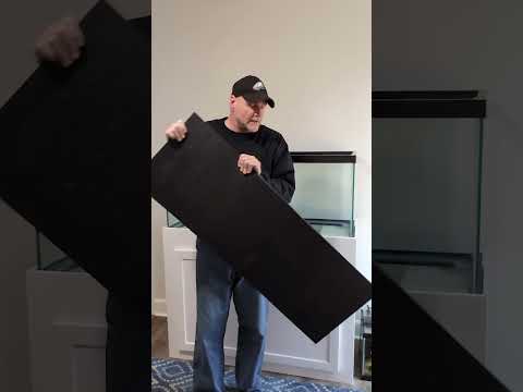 Use Rubber Stall Mat On Bottom Of Aquarium Fish Tank Instead Of Egg Crate Grating For Falling Rocks.
