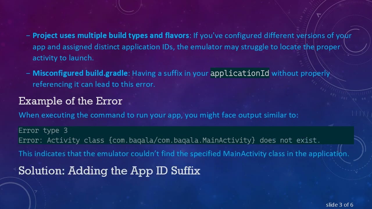 Solving the Error type 3 Issue in React Native Android Emulator