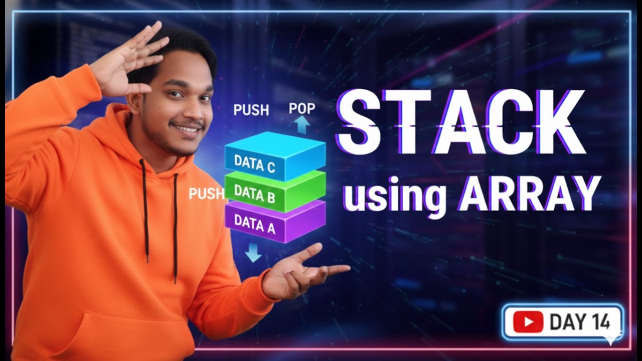 Stack Using Array in Python | Push Pop Peek | Overflow & Underflow Explained