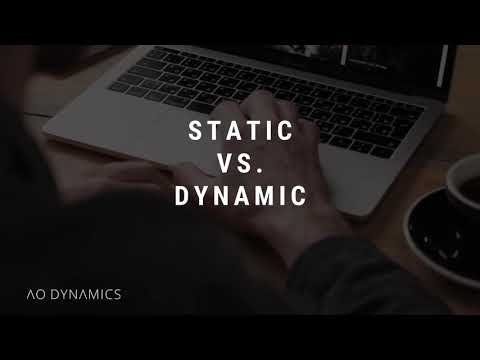 What is the difference between static and dynamic website?