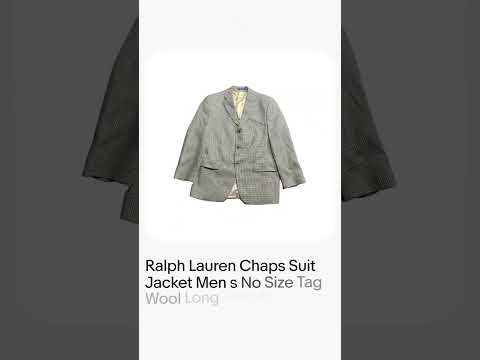 Ralph Lauren Chaps Suit Jacket Men's No Size Tag Wool Long Sleeve