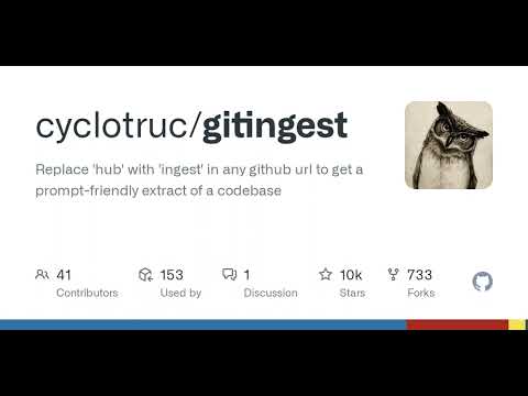 GitHub - cyclotruc/gitingest: Replace 'hub' with 'ingest' in any github url to get a prompt-frien...