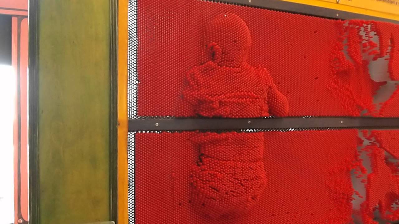 Hollis In the Giant Pin Wall