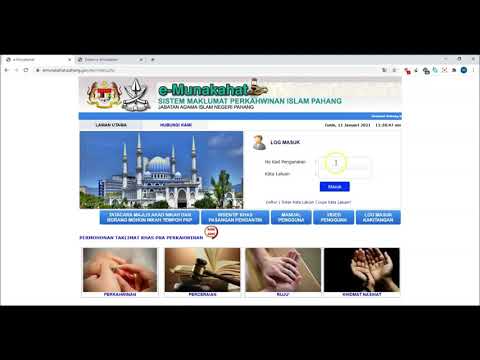 CARA MENDAFTAR SISTEM E-MUNAKAHAT PAHANG