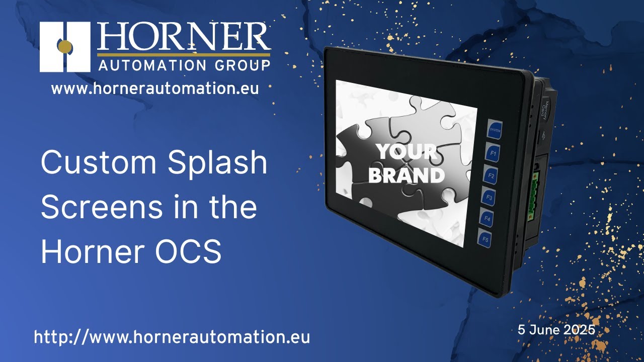 Custom Splash Screens in the Horner OCS - Horner Automation Group Europe