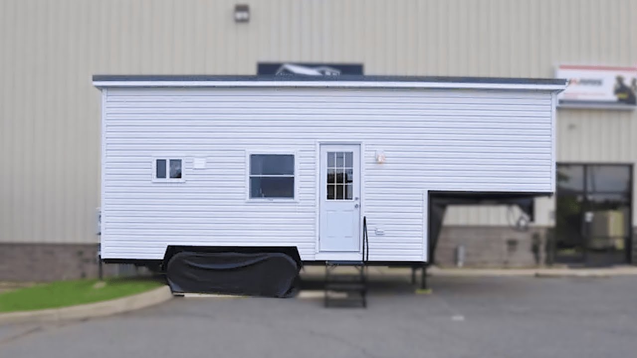The Georgia is a 28′ Gooseneck Tiny House with Approximately 315-SQFT of Living Space
