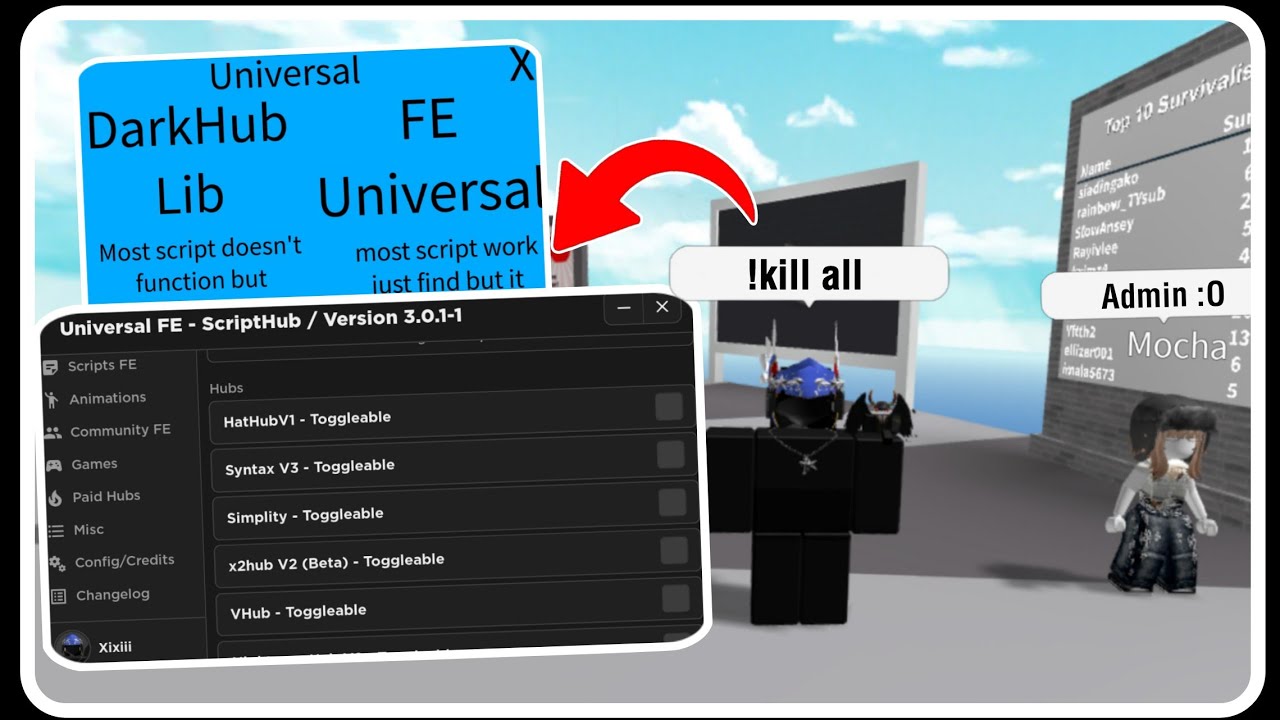[ FE ] Universal Admin Panel Script - ROBLOX SCRIPTS - Over 300+ Features!