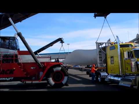 1st Contract Work Electric Crane & Wind Blade
