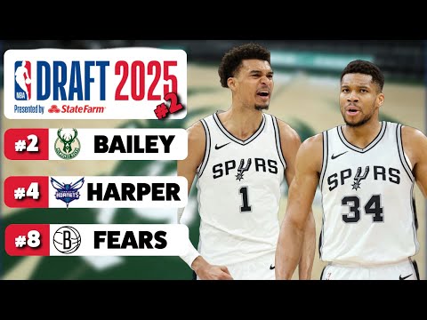 2025 NBA MOCK DRAFT GIANNIS TRADE #nba #nbadraft #nbapodcast #nbabasketball #basketball
