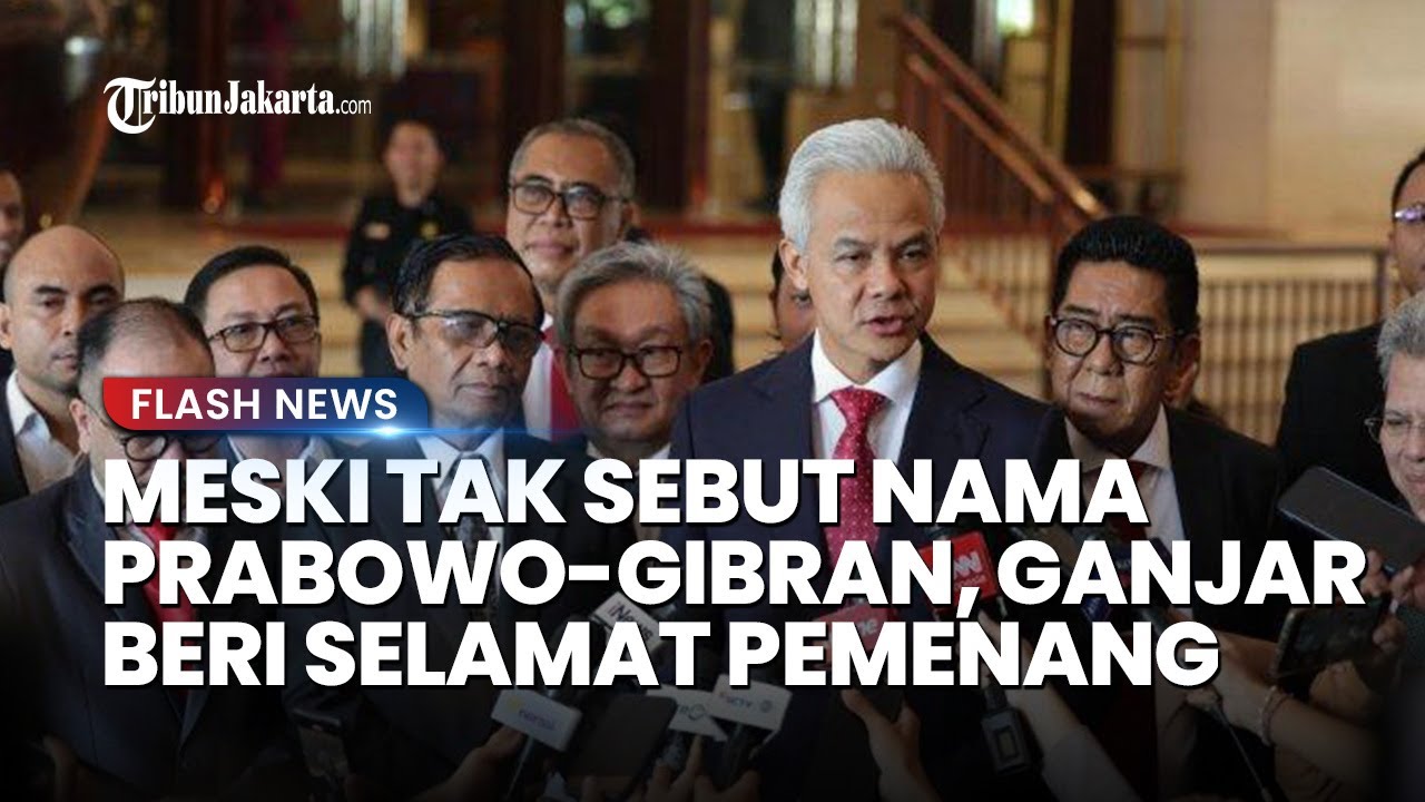 KALAH Gugatan di MK, Ganjar Ucapkan Selamat ke Pemenang Pilpres 2024, Tak Sebut Nama Prabowo ...