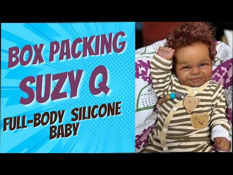 Box Packaging Suzy Q, Full-body Silicone Baby