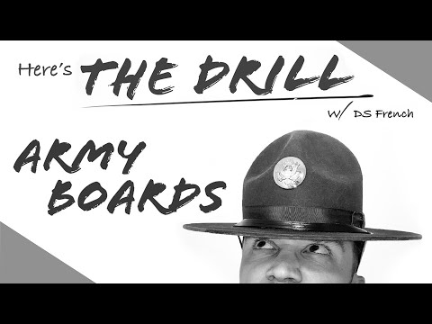 Here’s The Drill - Army Boards