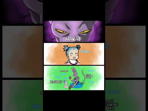 When the God of Destruction Gets Babysitting Duty 😹💥 #DBZ #Beerus