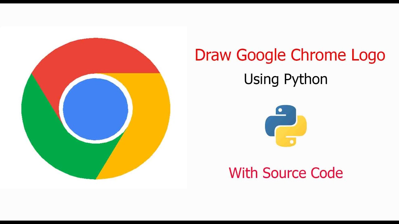 Draw Google Chrome Logo Using Python - Tkinter/Turtle Module | Python Turtle Arts | #shorts #short