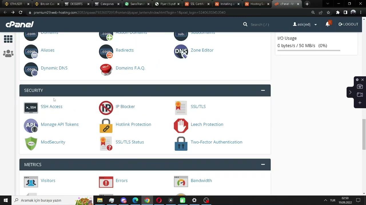 How to Installing an SSL certificate on your server, using cPanel. Secure domain.