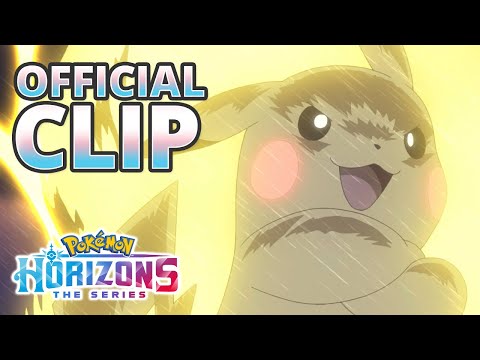 Captain Pikachu ⚡ vs. Ceruledge 🔥 | Pokémon Horizons: The Series | Official Clip