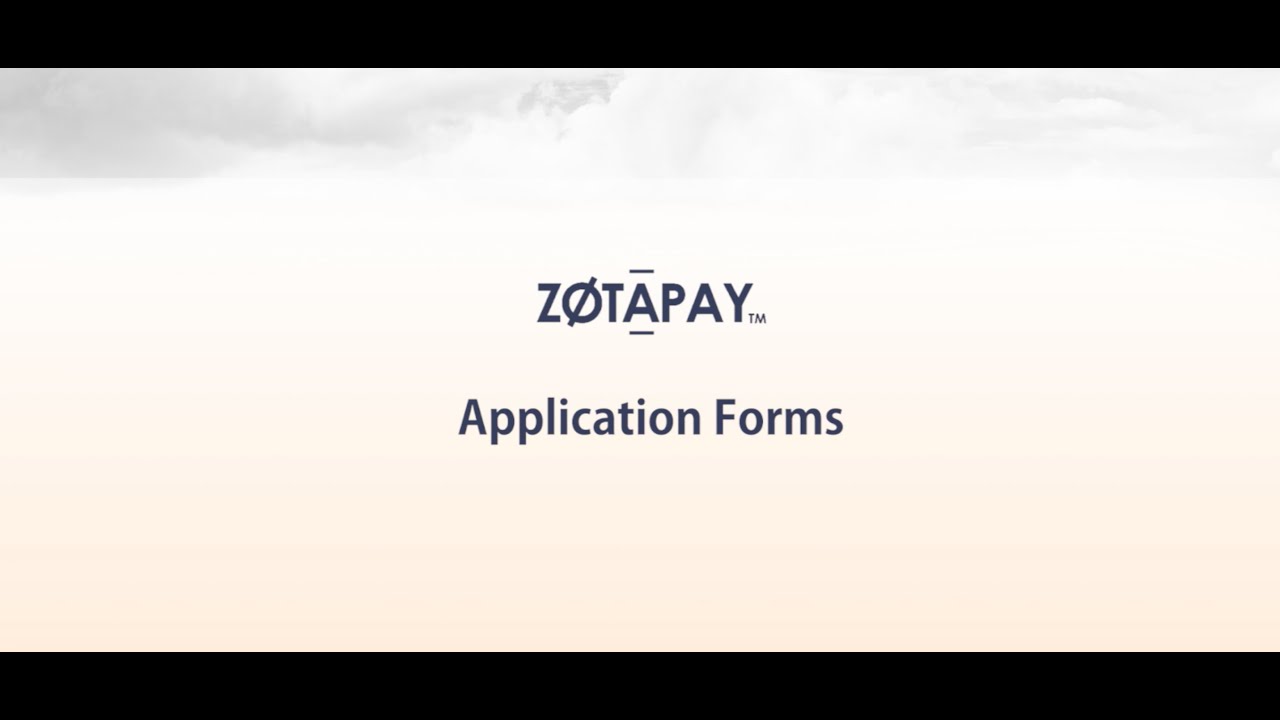 Zotapay Interactive Application Form