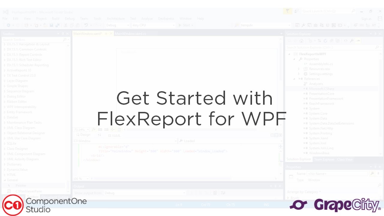 Get Started with FlexReport for WPF