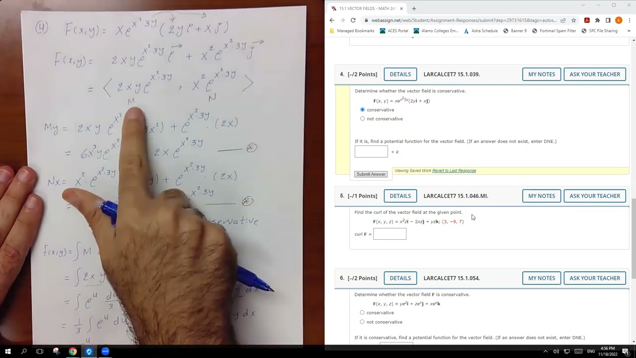 15.1 Vector Fields (WebAssign)