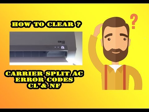 How to Clear CL and NF notification in Carrier AC