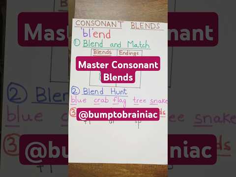 Consonant Blends Made Easy: Fun Pen and Paper Phonics Activity for Kids