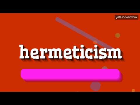 HERMETICISM - HOW TO PRONOUNCE IT!?