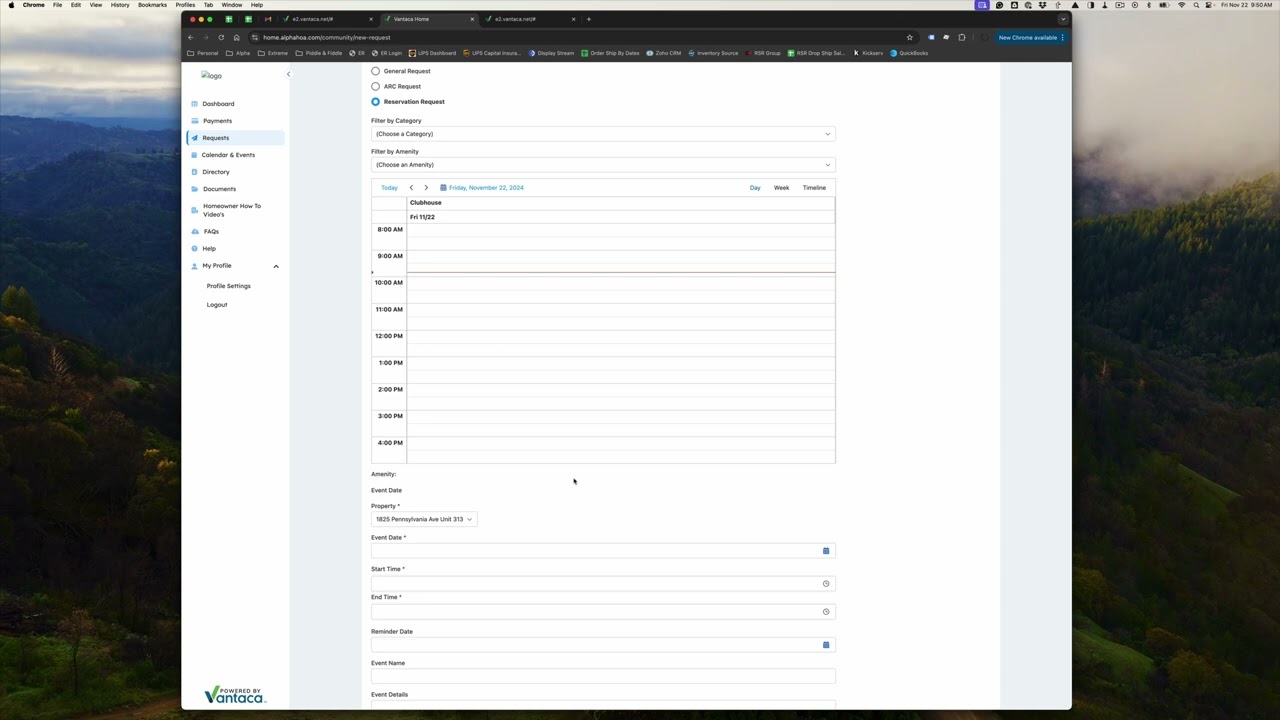 Vantaca Homeowner Portal - General Overview