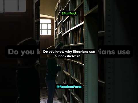 Do you know why librarians use bookshelves? #curiousminds #didyouknow #shortvideos #books #library