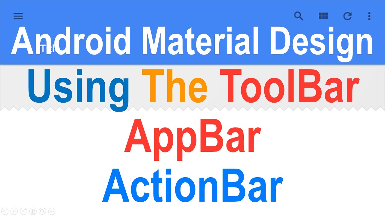 215 Android ToolBar Tutorial |