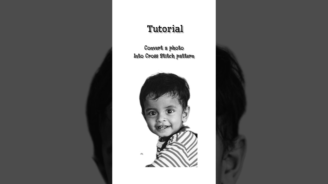 Convert Photo to Cross Stitch Pattern #crossstitchtutorial