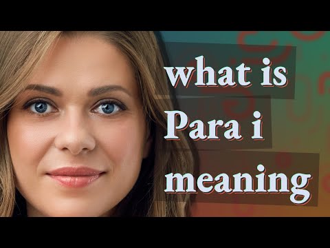 Para i | meaning of Para i