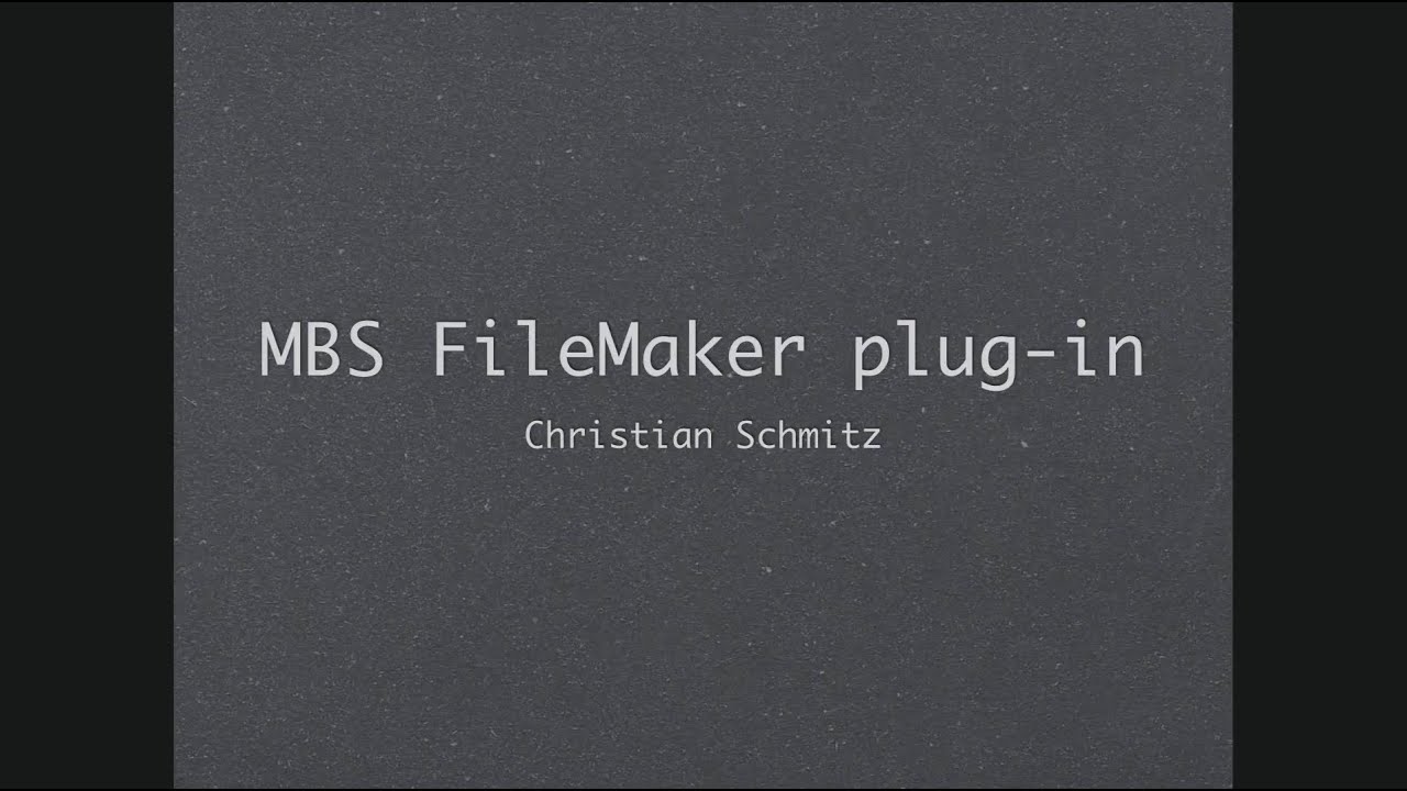 ven002- MBS FileMaker Plug-in, Christian Schmitz • Monkeybread Software