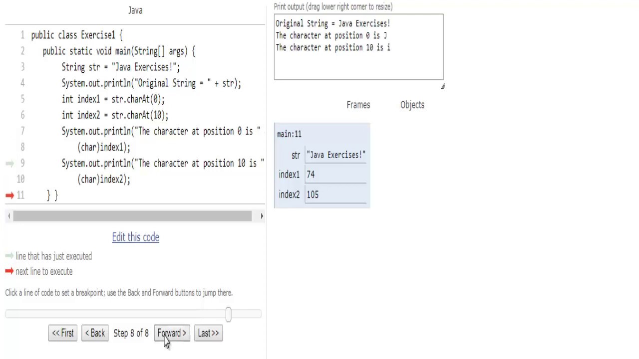 w3resource.com: Java String Exercise-1