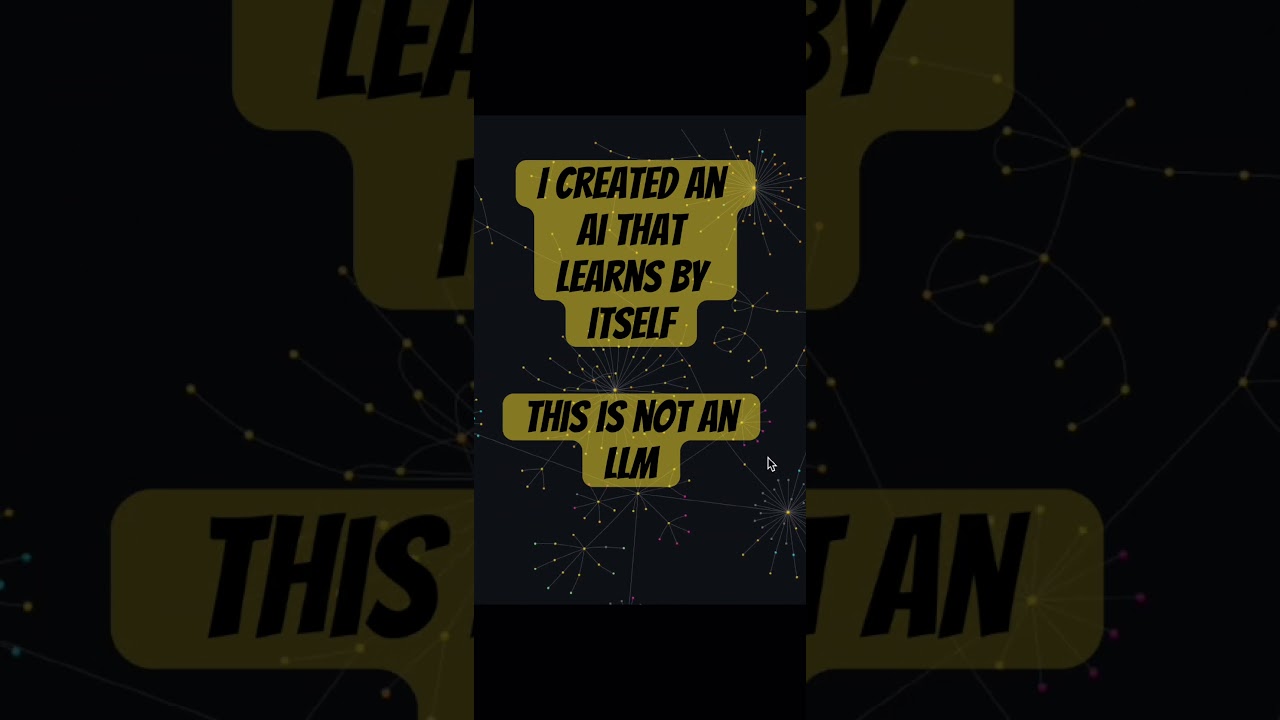 I created an advanced ai that learns by itself 😳 this is not an LLM this is #Axiom #ai self taught