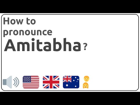 How to pronounce Amitabha in english?