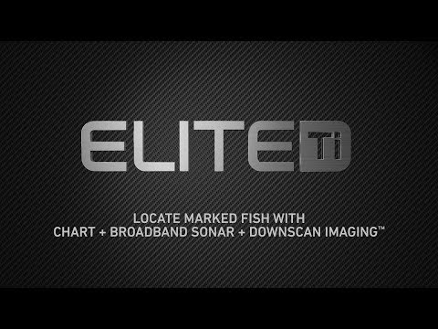 Lowrance Elite Ti - Locate Marked Fish with Chart Broadband Sonar & DownScan Imaging