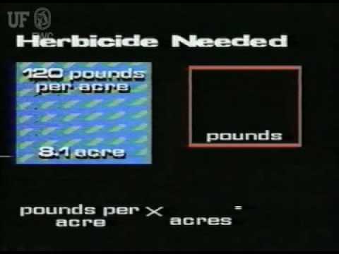 Determining Herbicide Needed For Application