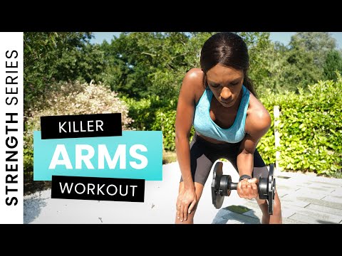 ARM DUMBBELL WORKOUT - BICEP/TRICEP/FOREARM - STRENGTH SERIES