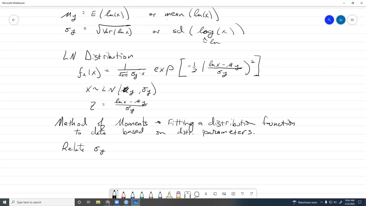 Prob and Stats - Lognormal Distribution