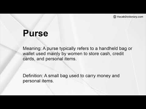 Purse Meaning