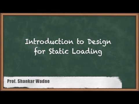Introduction to Design for Static Loading - Complex stresses - GATE Machine Design Video Lecture ...