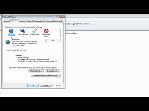 How to enable Javascript in Internet Explorer 8.0?