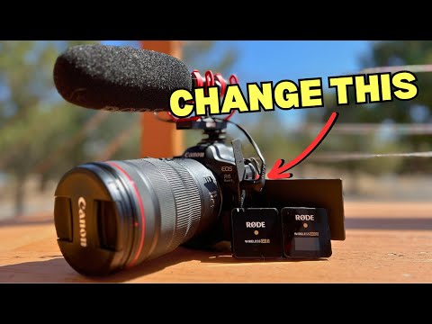 Canon R6 II: Audio settings (quick setup)