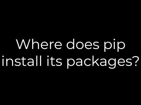 Python :Where does pip install its packages?(5solution)