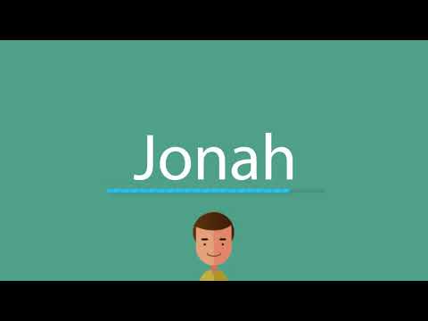 Jonah pronunciation