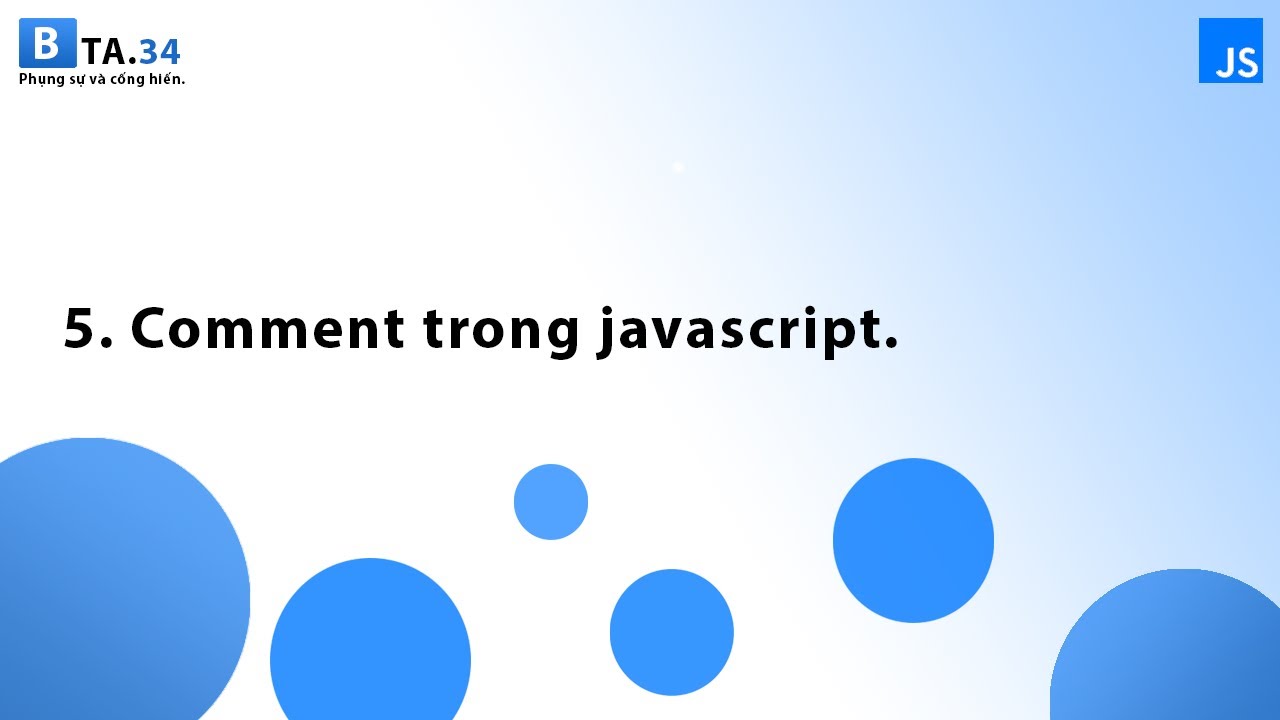 Comment trong javascript