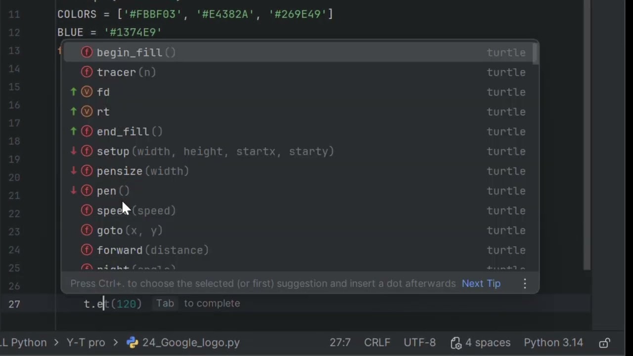 Google Logo Recreated with Python Turtle | Creative Logo Design in Code