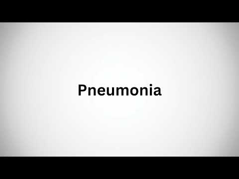 How to Pronounce Pneumonia in English